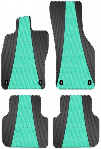 Tegin Mercedes G W463 2008-2018 Uyumlu Turkuaz Siyah Deri Desen Paspas Tegin Mercedes G W463 2008-2018 Uyumlu Turkuaz Siyah Deri Desen Paspas