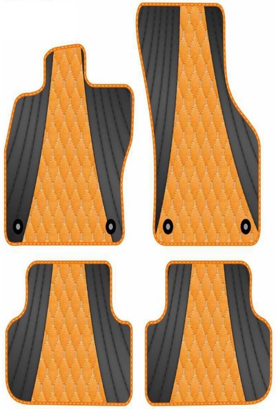 Tegin Nissan 350Z 2003 ve Sonrası Turuncu Deri Siyah Deri Desen Turuncu Kenar Paspas Tegin Nissan 350Z 2003 ve Sonrası Turuncu Deri Siyah Deri Desen Turuncu Kenar Paspas
