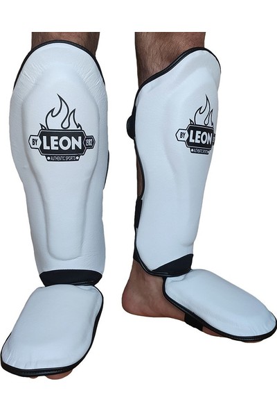 By Leon 1982 Leon Solid Muay Thai ve Kick Boks Ayak ve Kaval Koruyucu Beyaz By Leon 1982 Leon Solid Muay Thai ve Kick Boks Ayak ve Kaval Koruyucu Beyaz