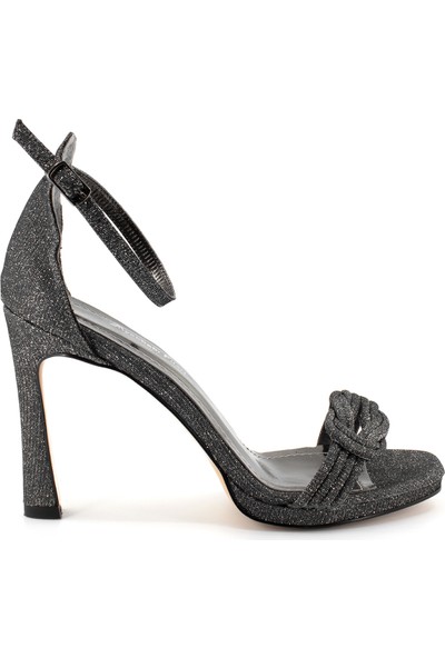 Ayakkabı Fuarı Elit 492 Kadın Abiye Ayakkabı Platin