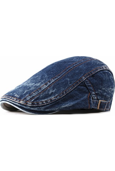 Generic Erkek Denim Newsboy Kasket Şapka (Yurt Dışından)