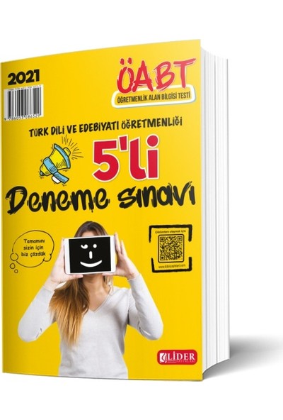 Lider Yayınları ÖABT 2021 Türk Dili Edebiyatı Öğretmenliği 5'li Deneme Sınavı