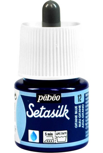 Pebeo Setasilk Ipek Boya 45 ml Şişe 12 Gitane Mavi Pebeo Setasilk Ipek Boya 45 ml Şişe 12 Gitane Mavi
