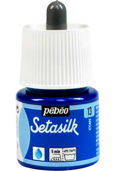 Pebeo Setasilk Ipek Boya 45 ml Şişe 13 Mavi Pebeo Setasilk Ipek Boya 45 ml Şişe 13 Mavi