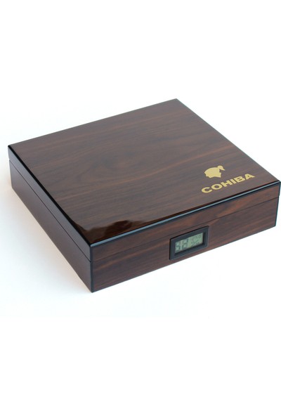Cohiba Alsepeteavm Cohiba  Ahşap Desenli Dijital Nemölçerli Sedir Humidor Puro Kutusu ZX149 Cohiba Alsepeteavm Cohiba  Ahşap Desenli Dijital Nemölçerli Sedir Humidor Puro Kutusu ZX149