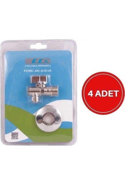 Eca 4 Adet Filtreli Ara (Taharet) Musluk Eca 4 Adet Filtreli Ara (Taharet) Musluk