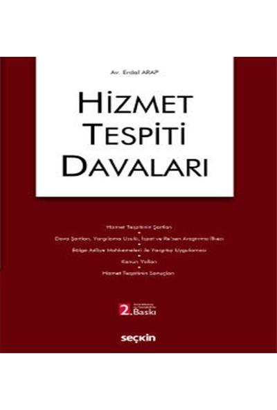 Hizmet Tespiti Davaları - Erdal Arap Hizmet Tespiti Davaları - Erdal Arap