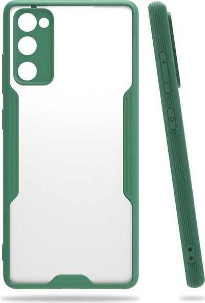 Case 4U Samsung Galaxy S20 FE Kılıf Parfe Kapak Koyu Yeşil