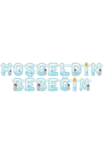 Happyland Mavi Hoşgeldin Bebeğim Kapı Süsü Erkek Bebek Doğum Süsü 150CM Happyland Mavi Hoşgeldin Bebeğim Kapı Süsü Erkek Bebek Doğum Süsü 150CM