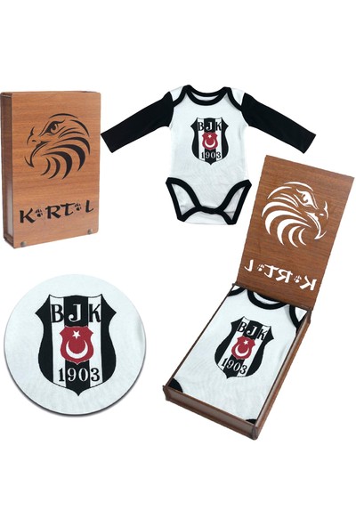 Beşiktaş Lisanslı Zıbın & Body Ahşap Kutulu Uzun Kol Beşiktaş Lisanslı Zıbın & Body Ahşap Kutulu Uzun Kol