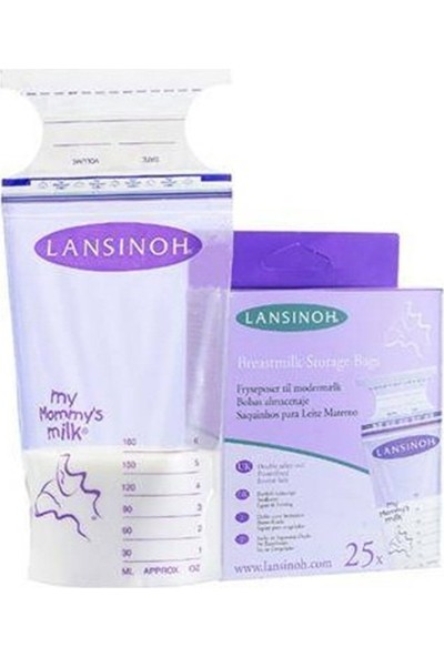 Lansinoh Steril Süt Saklama Poşeti 25'li 5060062991550 Lansinoh Steril Süt Saklama Poşeti 25'li 5060062991550