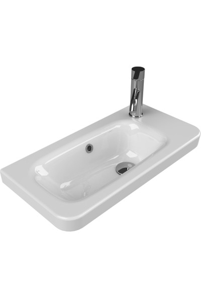 Turkuaz Seramik Cerastyle Noura 60 Cm Etajerli Lavabo