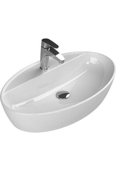 Turkuaz Seramik Cerastyle One 67 Cm Tezgah Üstü Çanak Lavabo