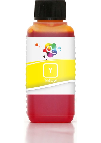 QC HP Deskjet F2100 Uyumlu 100ml Yellow Dye Dolum Mürekkebi Fiyatı