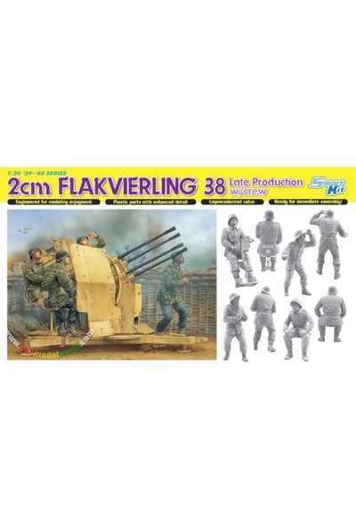 Dragon 6547 1/35 2cm Flakvierling 38 Uçaksavar Topu Maketi