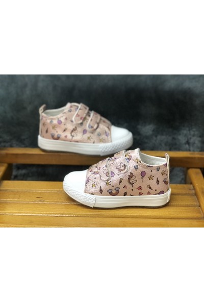 Gezer Çocuk Unicorn Desenli Simli Işıklı Convers Model Ayakkabı
