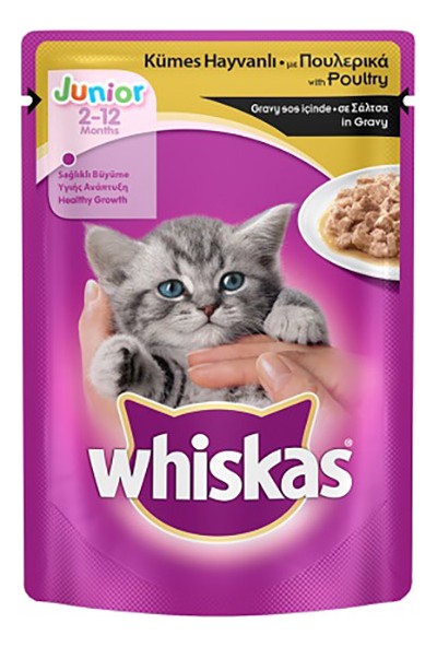 Whiskas Junior Tavuklu Yavru Kedi Konservesi Pouch 6X100 gr Whiskas Junior Tavuklu Yavru Kedi Konservesi Pouch 6X100 gr