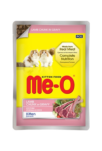 Me-O Meo Kuzu Etli Yavru Kedi Pouch Konservesi 6X80 gr