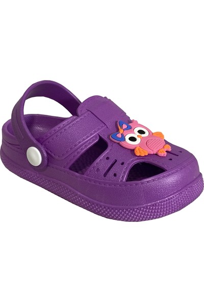 Daye BK1001Kaydırmaz Baykuş Desenli Çocuk Sandalet Terlik