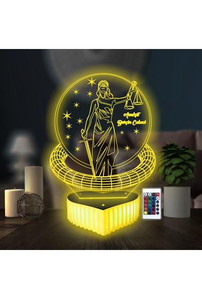 3D Hediye Dünyası Avukat Isimli Özel Hediye 16 Renkli Kumandalı 3D Hediye Dünyası Avukat Isimli Özel Hediye 16 Renkli Kumandalı