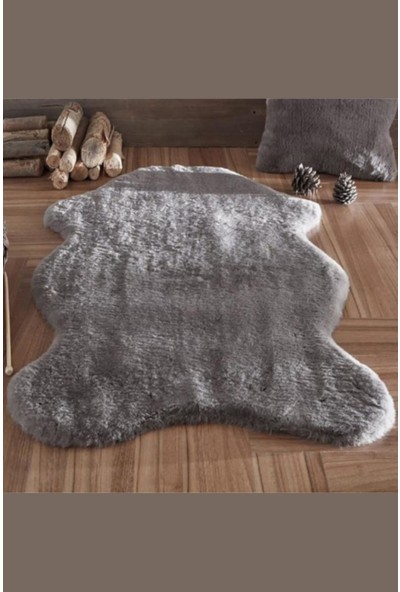 Sarar Deri Postu Görünümlü Peluş Halı 60 x 100