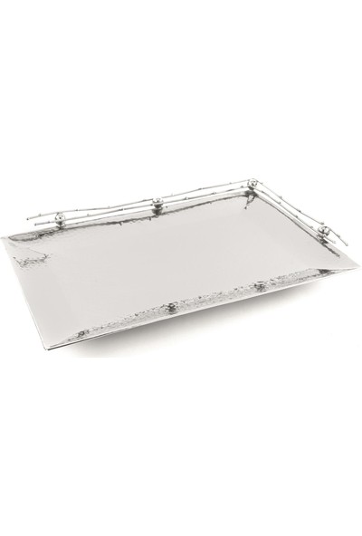 Mikasa Moor Antik Gümüş Tepsi 42 x 29 cm