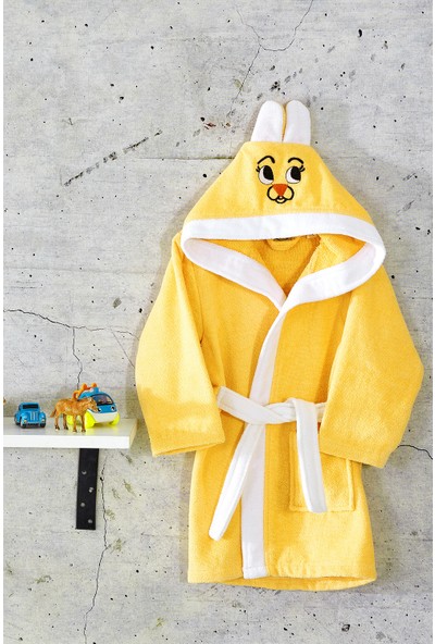 Komfort Home Kapşonlu %100 Pamuklu Çocuk Bornoz / 9-10 Yaş Komfort Home Kapşonlu %100 Pamuklu Çocuk Bornoz / 9-10 Yaş