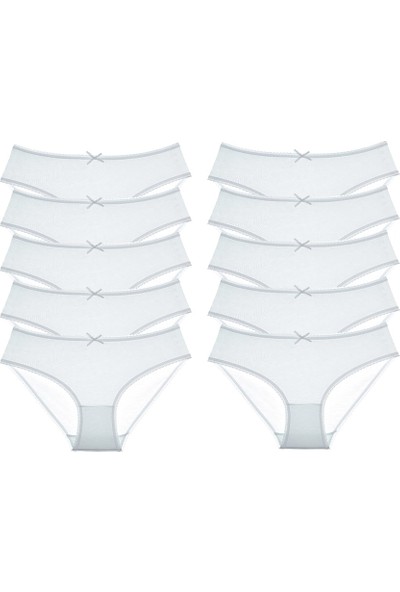 Donella 10'lu Pamuk Kız Çocuk Beyaz Külot - 41113D2 Donella 10'lu Pamuk Kız Çocuk Beyaz Külot - 41113D2
