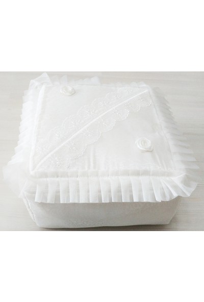 Dilex Hurç Çeyizlik Bohça Gelin Bohçası Damat Bohçası İğne Oyalı Ekru