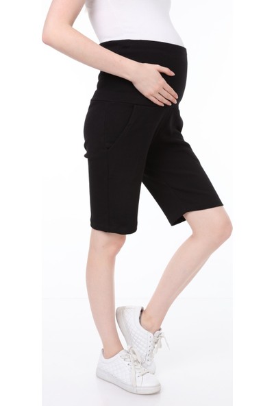Luvmabelly MYRA8530 Beli Ayarlanabilir Hamile Günlük Ev Şortu -Siyah Luvmabelly MYRA8530 Beli Ayarlanabilir Hamile Günlük Ev Şortu -Siyah