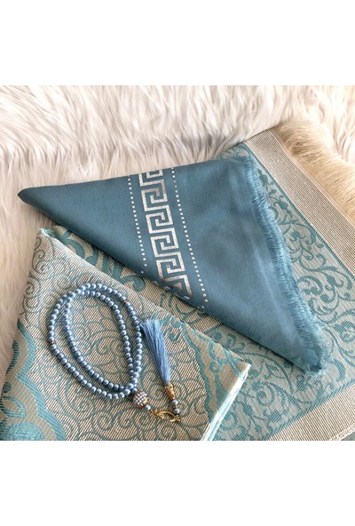 Yağmur Hediyelik Hediyelik Set - Başörtü & Seccade & Inci Tespih - Hediye Kutusu Yağmur Hediyelik Hediyelik Set - Başörtü & Seccade & Inci Tespih - Hediye Kutusu