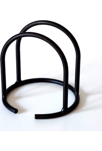 Tekno-tel Peçetelik Kesme Tahtası Tencere Kapak Standı Mat Siyah MG308