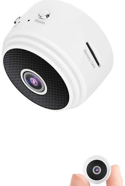 Generic HD 1080P WiFi Gece Görüşlü Mini Güvenlik Kamerası - Beyaz (Yurt Dışından)