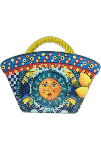 Baci Milano Bag Güneş Kesme Tahtası Küçük 22,5*18 cm - Mavi