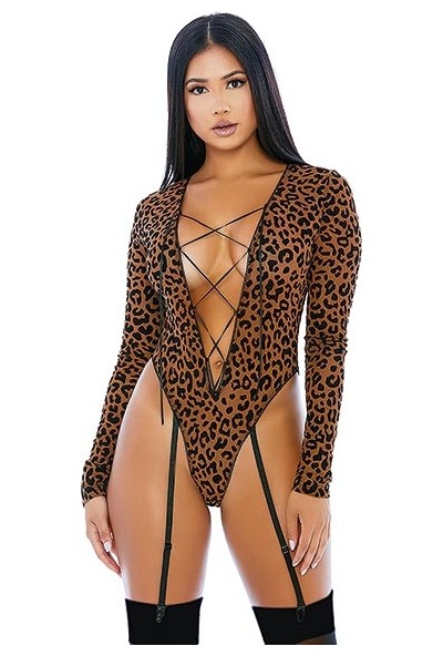 For Dreams Leopar Desenli Fantezi Jartiyer Takım For Dreams Leopar Desenli Fantezi Jartiyer Takım