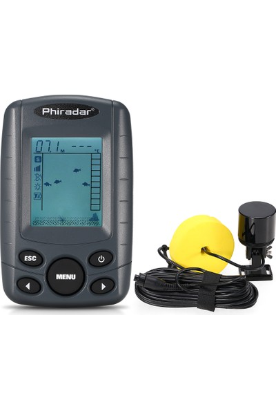 Phiradar Taşınabilir 2.4 Inç LCD Balık Bulucu 240FT Derinlik Phiradar Taşınabilir 2.4 Inç LCD Balık Bulucu 240FT Derinlik