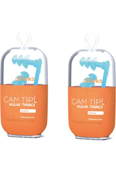 Otifleks Gürültülü Ortamlar, Yüzme , Duş Için Çam Tipi Kulak Tıkacı Medium + Small