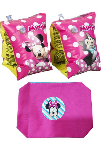 Disney Minnie Lisanslı Şişme Deniz Kolluğu Çantalı