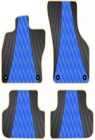 Tegin Nissan Primera P12 2001-2008 Mavi Deri Siyah Deri Desen Bej Kenar Paspas Tegin Nissan Primera P12 2001-2008 Mavi Deri Siyah Deri Desen Bej Kenar Paspas