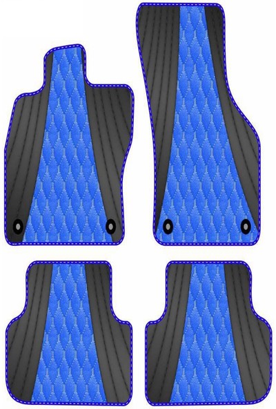 Tegin Jaguar Xj6 X300 1994-1997 Mavi Deri Siyah Deri Desen Mavi Kenar Paspas Tegin Jaguar Xj6 X300 1994-1997 Mavi Deri Siyah Deri Desen Mavi Kenar Paspas