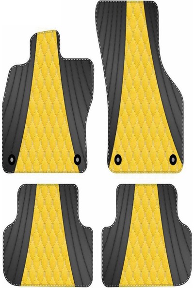 Tegin Porsche 911 997 2005-2012 Uyumlu Sarı Deri Siyah Deri Desenli Paspas Tegin Porsche 911 997 2005-2012 Uyumlu Sarı Deri Siyah Deri Desenli Paspas