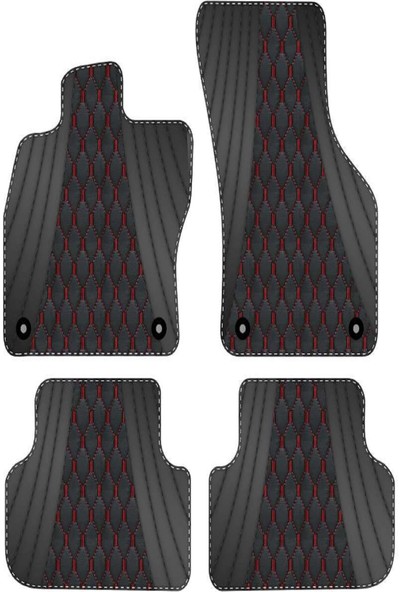 Tegin Ford Fiesta 2002-2008 Uyumlu Bordo Dikiş Siyah Deri Desen Paspas Tegin Ford Fiesta 2002-2008 Uyumlu Bordo Dikiş Siyah Deri Desen Paspas