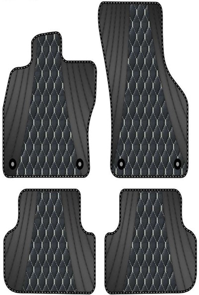 Tegin Citroen C4 Picasso 2013 ve Sonrası Bej Dikiş Siyah Deri Desen Siyah Kenar Paspas Tegin Citroen C4 Picasso 2013 ve Sonrası Bej Dikiş Siyah Deri Desen Siyah Kenar Paspas