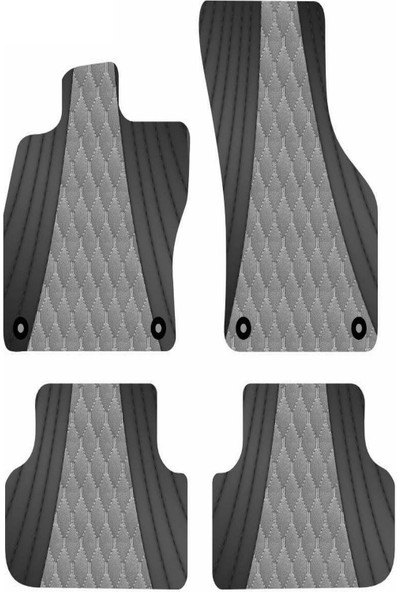 Tegin Mercedes S W221 2006-2013 - Long Siyah Dikişli Siyah Deri Desenli Beyaz Kenarlı Paspas Tegin Mercedes S W221 2006-2013 - Long Siyah Dikişli Siyah Deri Desenli Beyaz Kenarlı Paspas