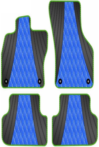 Tegin Volvo C70 2006-2013 Mavi Deri Siyah Deri Desen Yeşil Kenar Paspas Tegin Volvo C70 2006-2013 Mavi Deri Siyah Deri Desen Yeşil Kenar Paspas