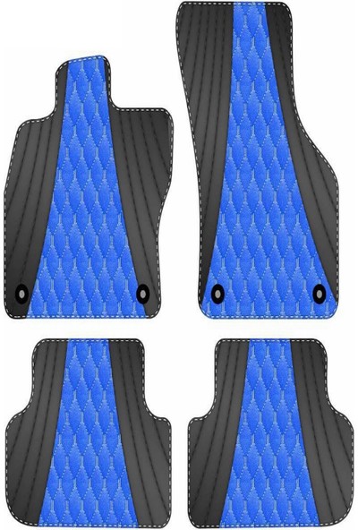 Tegin Renault Symbol 3 2012 ve Sonrası Uyumlu Mavi Deri Siyah Deri Desen Paspas Tegin Renault Symbol 3 2012 ve Sonrası Uyumlu Mavi Deri Siyah Deri Desen Paspas