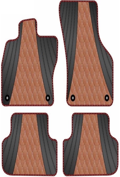 Tegin Bmw 3 Serisi E30 Cabrio 1986-1993 Kahve Deri Siyah Deri Desen Bordo Kenar Paspas Tegin Bmw 3 Serisi E30 Cabrio 1986-1993 Kahve Deri Siyah Deri Desen Bordo Kenar Paspas