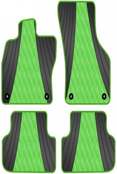 Tegin Lincoln Navigator UN173 1998-2002 Gri Deri Siyah Deri Desen Yeşil Kenar Paspas Tegin Lincoln Navigator UN173 1998-2002 Gri Deri Siyah Deri Desen Yeşil Kenar Paspas