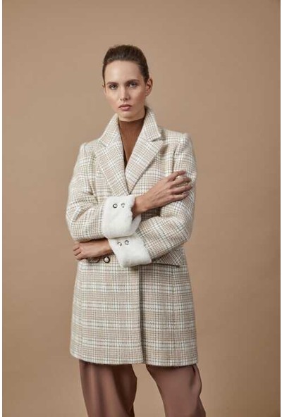 Rohs By Gülsüm Elkhatroushi Kolu Kürklü Ceket C5025