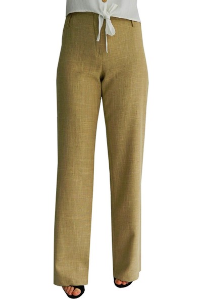 Akra Kadın Kumaş Pantolon Şantuk Keten BGL-ST01069